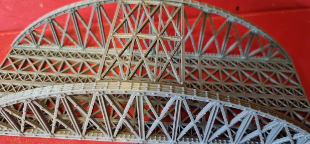 1:120 TT Gauge Bowstring Bridge 3D Printed In Grey Double or Single Tr ...